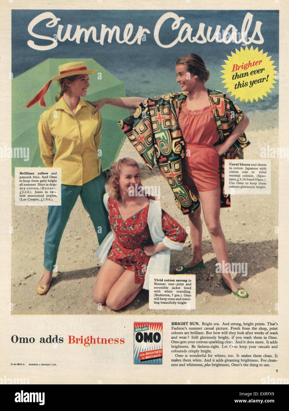 1950s uk omo washing magazine Banque de photographies et d’images à ...