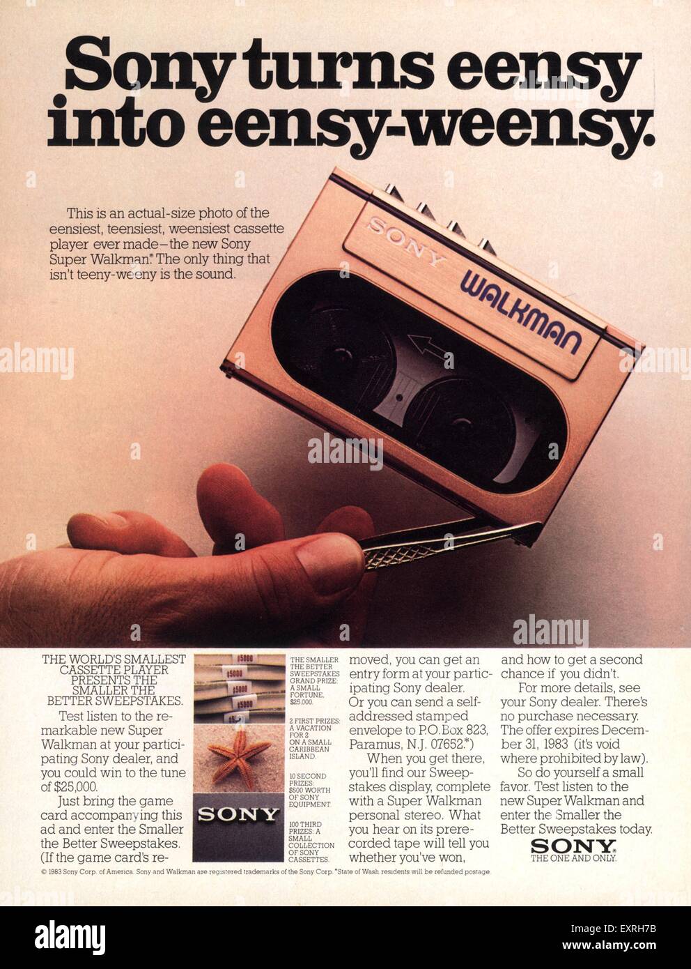 Sony Walkman 1980s Banque d'image et photos - Alamy