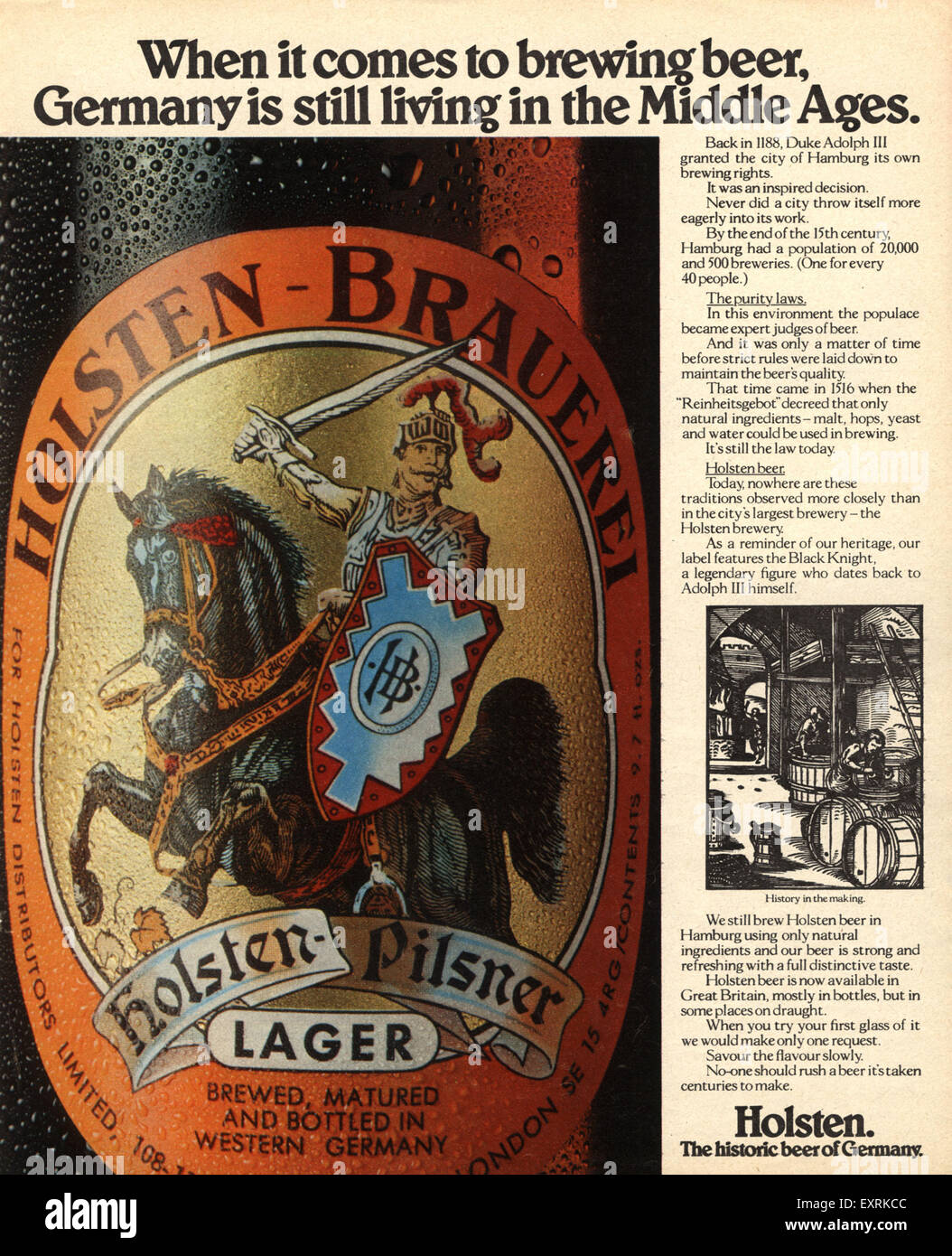 Holsten pils beer Banque de photographies et d’images à haute ...