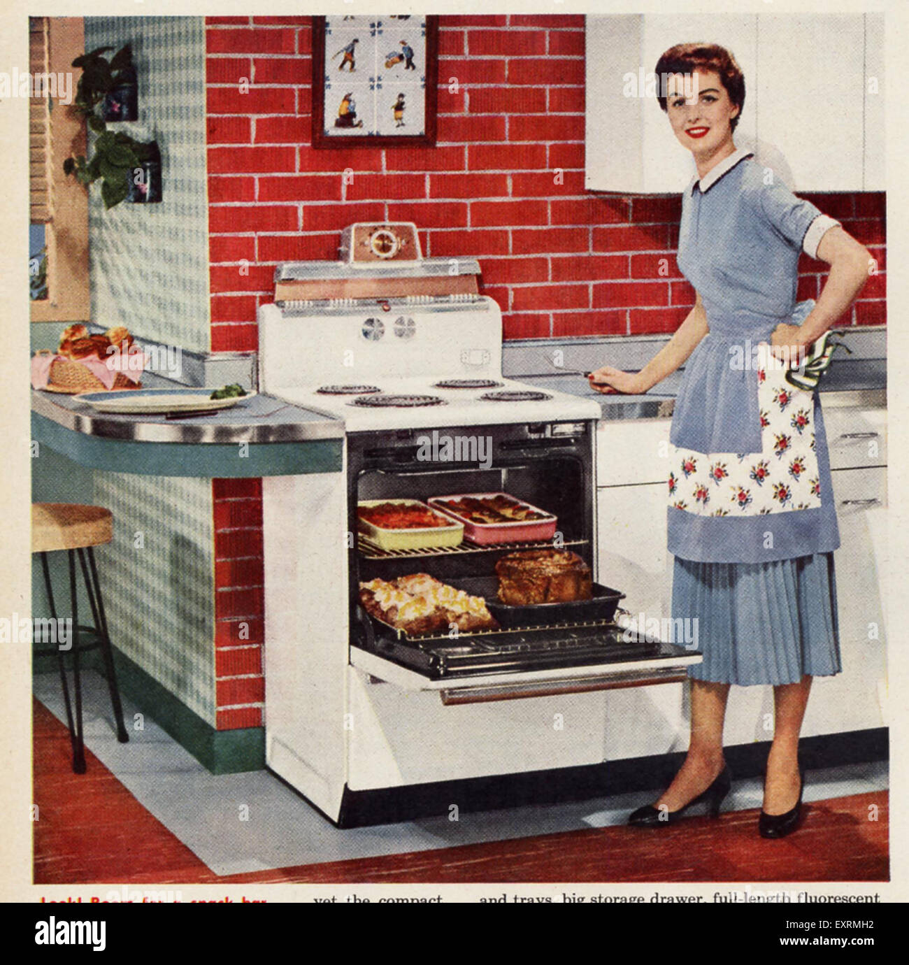 1950 USA Magazine cuisine ménagère annonce (détail Photo Stock - Alamy
