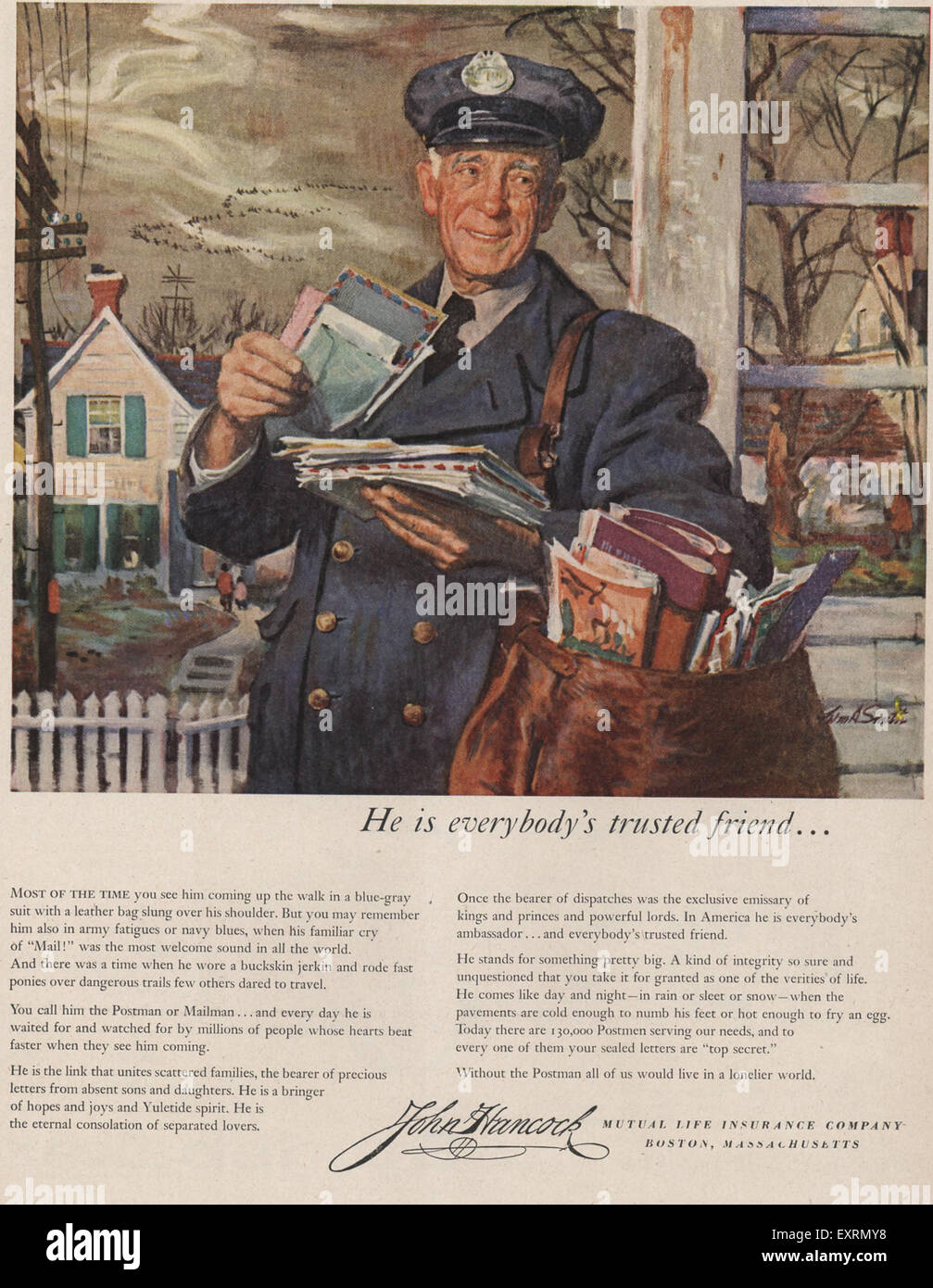 Postman 1950s Banque de photographies et d’images à haute résolution ...