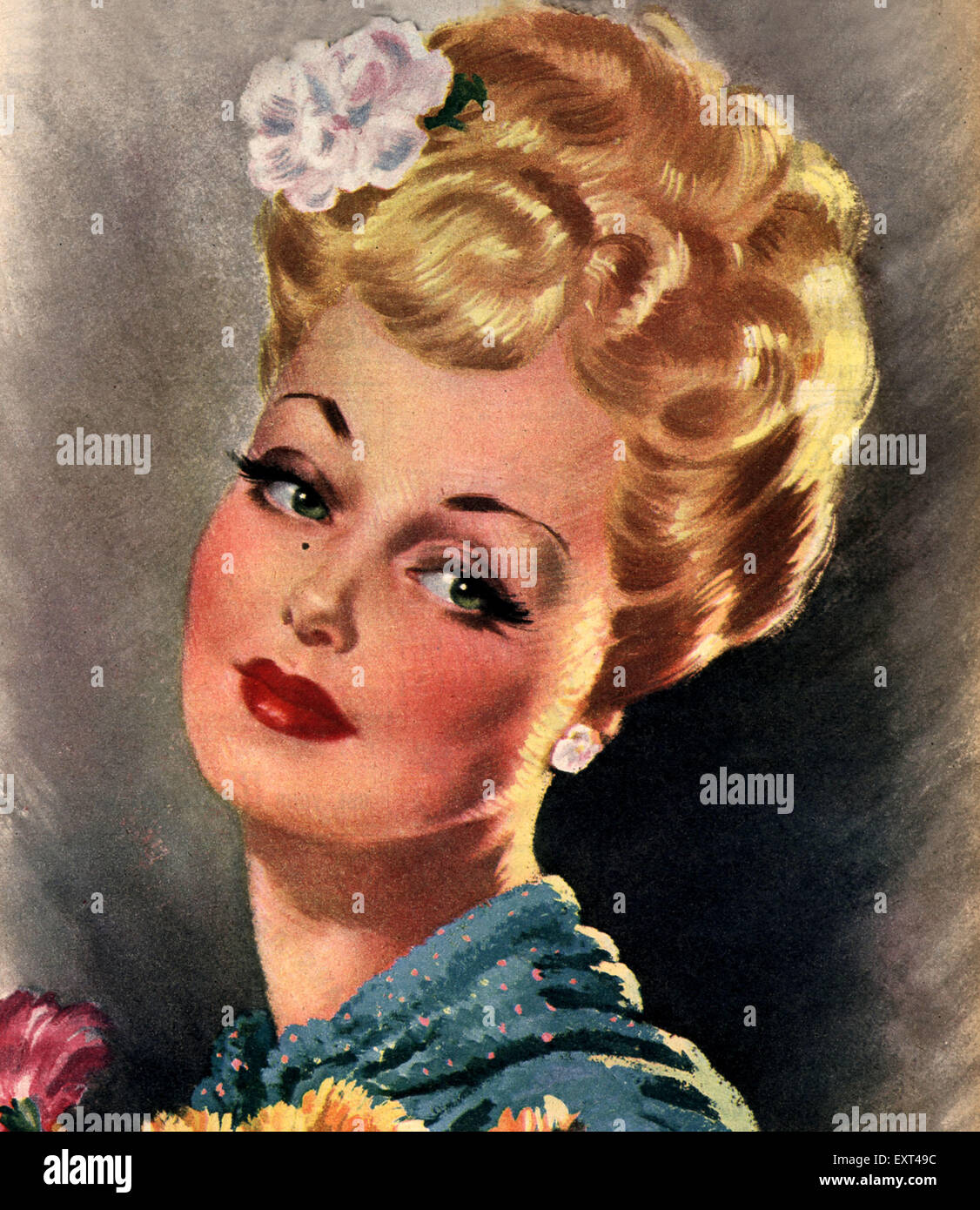 Coiffure des années 1940 Banque de photographies et d’images à haute ...