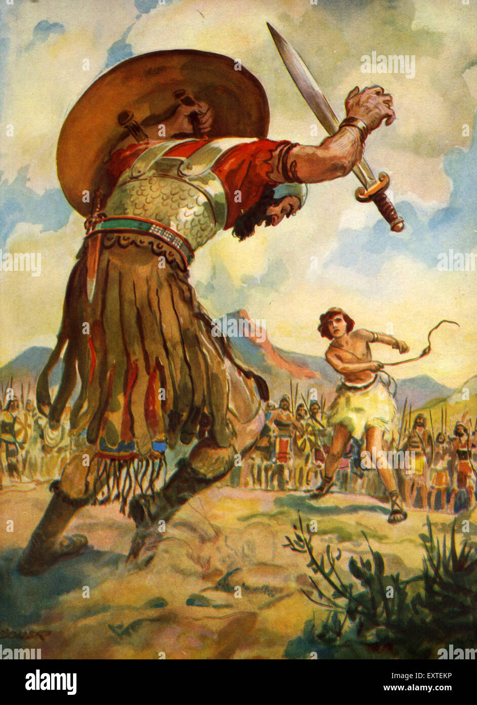 David combattant goliath Banque de photographies et d’images à haute ...