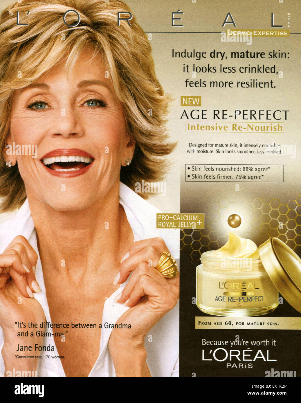 2000s uk loreal magazine advert Banque de photographies et d’images à ...
