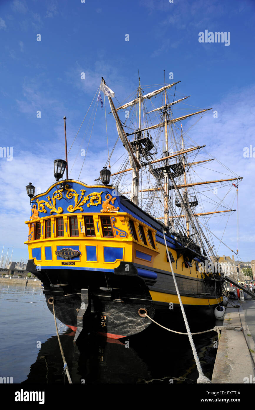 France, Bretagne (Bretagne), saint malo, pirates ship replica Photo ...