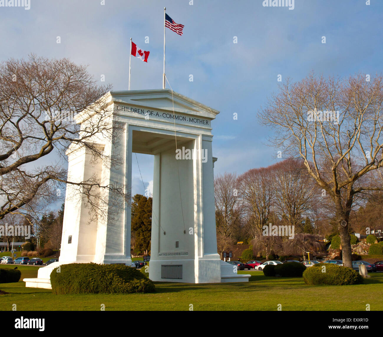 Peace arch border crossing Banque de photographies et d’images à haute ...