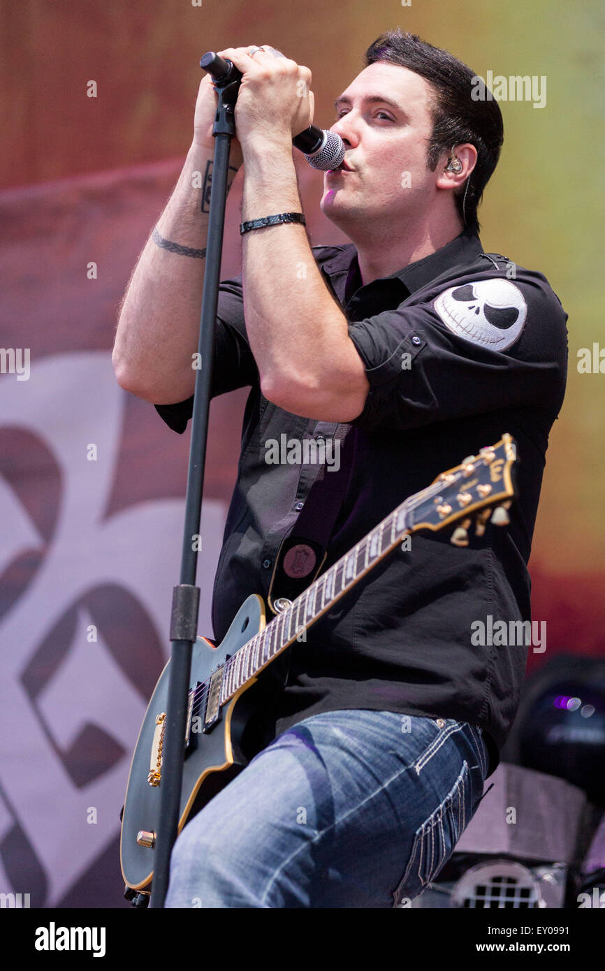 Oshkosh, Wisconsin, USA. 17 juillet, 2015. Musicien BENJAMIN BURNLEY de ...