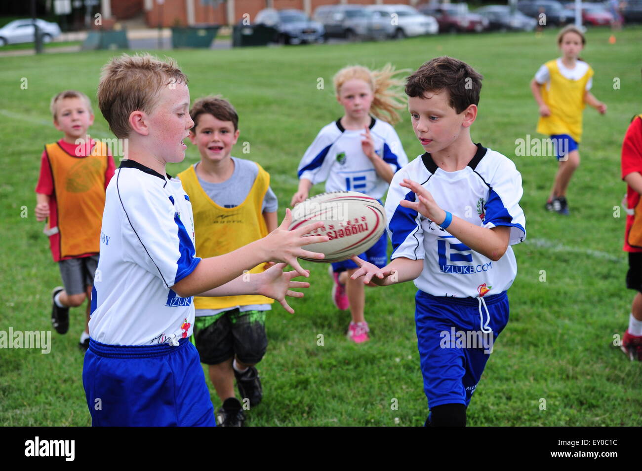 Jeunesse Sports rugby joué aux USA en Virginie - enfants 9 10 11 12 ...
