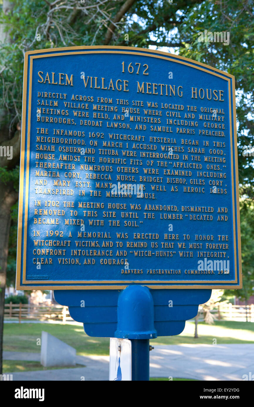 Salem village maison Banque de photographies et d’images à haute ...