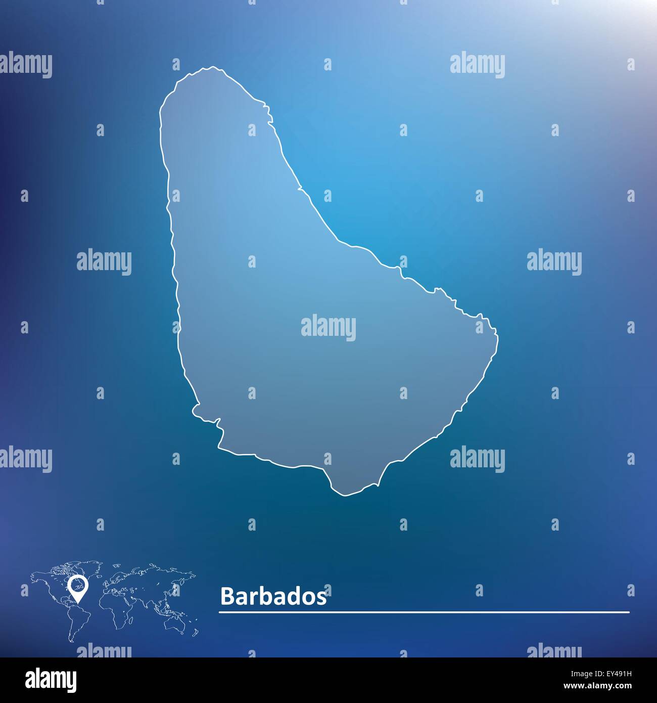 Map of barbados Banque de photographies et d’images à haute résolution ...