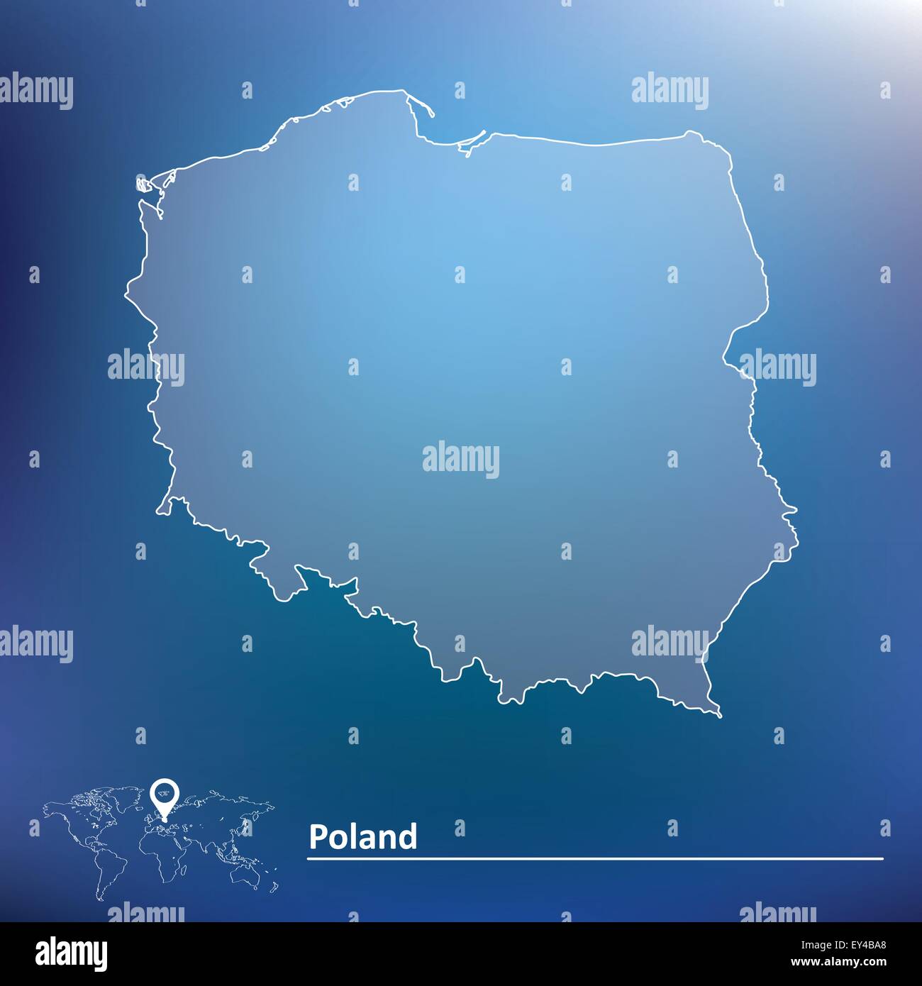 Poland country map Banque d'images vectorielles - Page 2 - Alamy