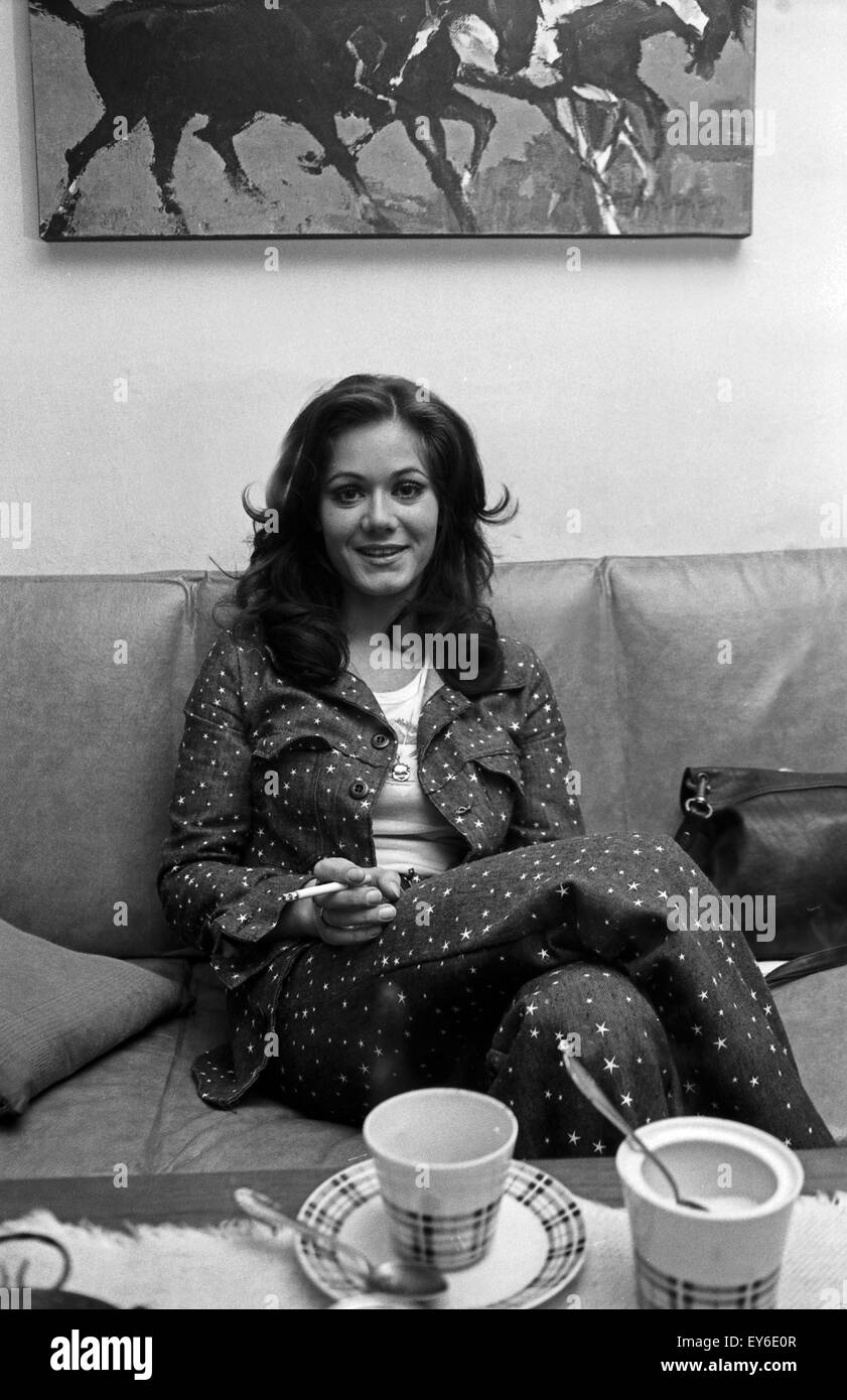 Deutsche Schauspielerin Gundy Grand, Deutschland 1970 er Jahre. L ...