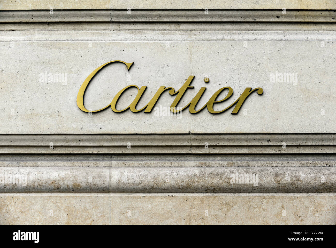Cartier shop store logo name Banque de photographies et d’images à ...