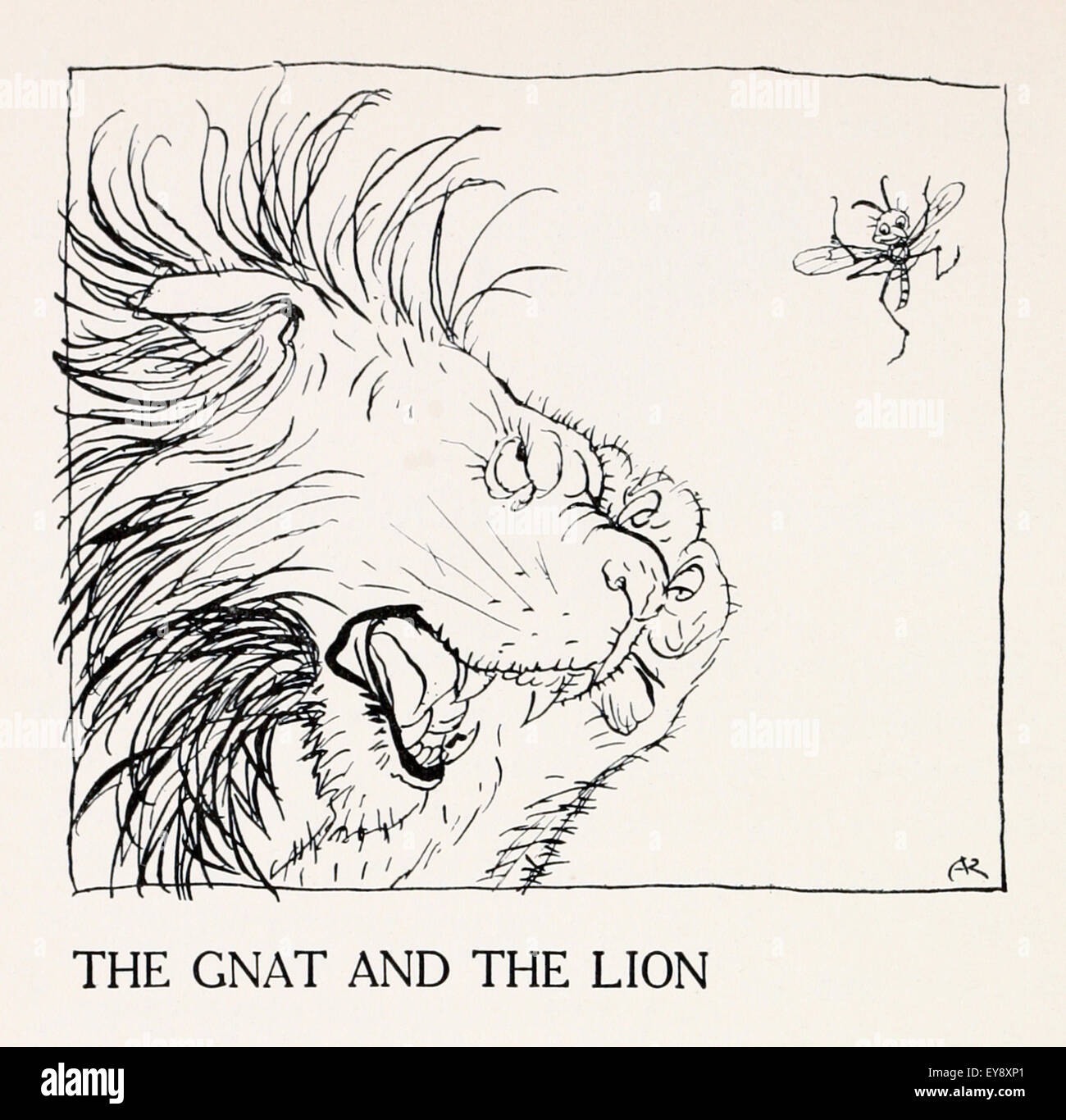 'Le moucheron et Le Lion' fable d'Ésope (vers 600 avant JC ...