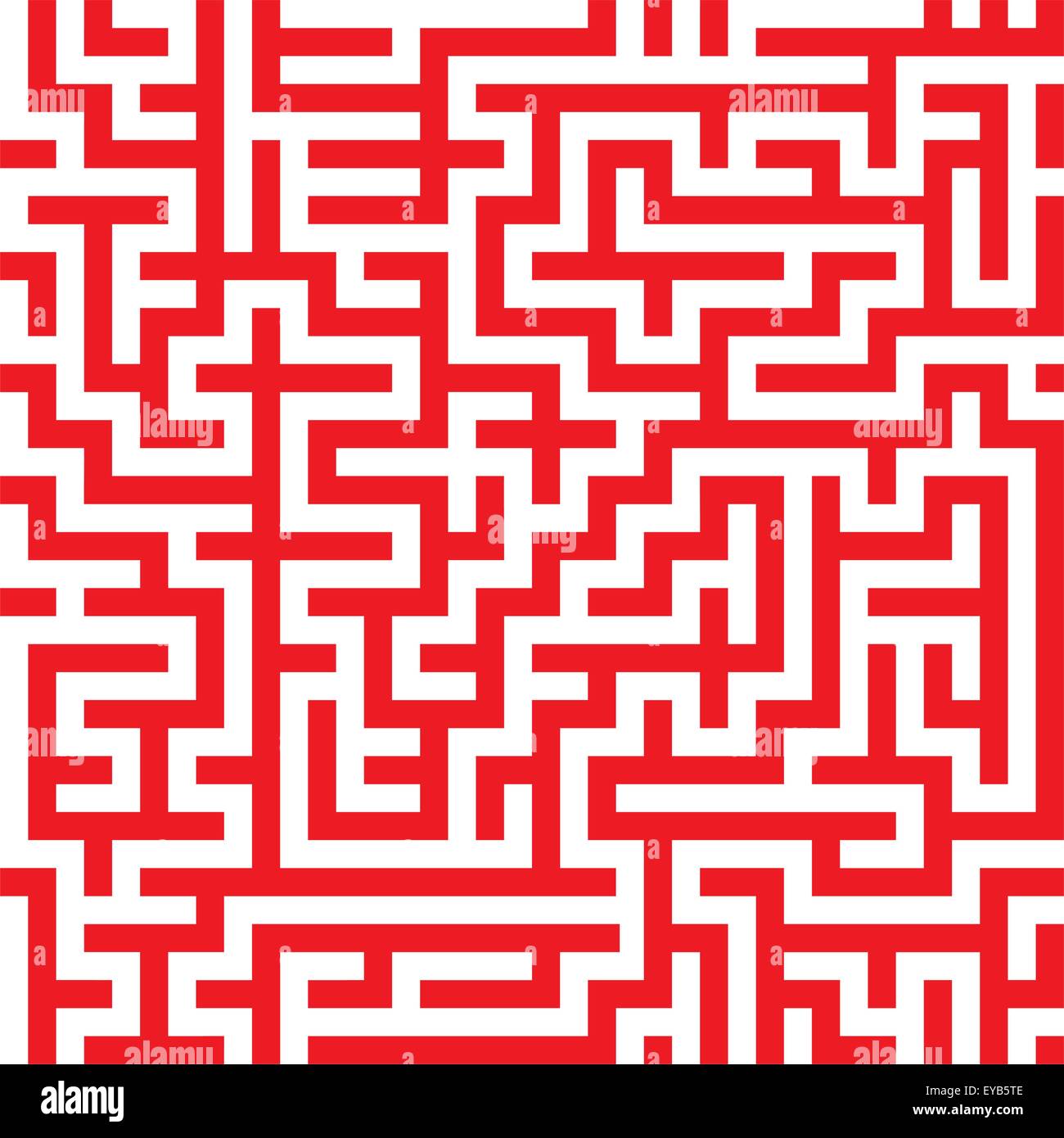 Motif labyrinthe carré Banque d'images vectorielles - Alamy