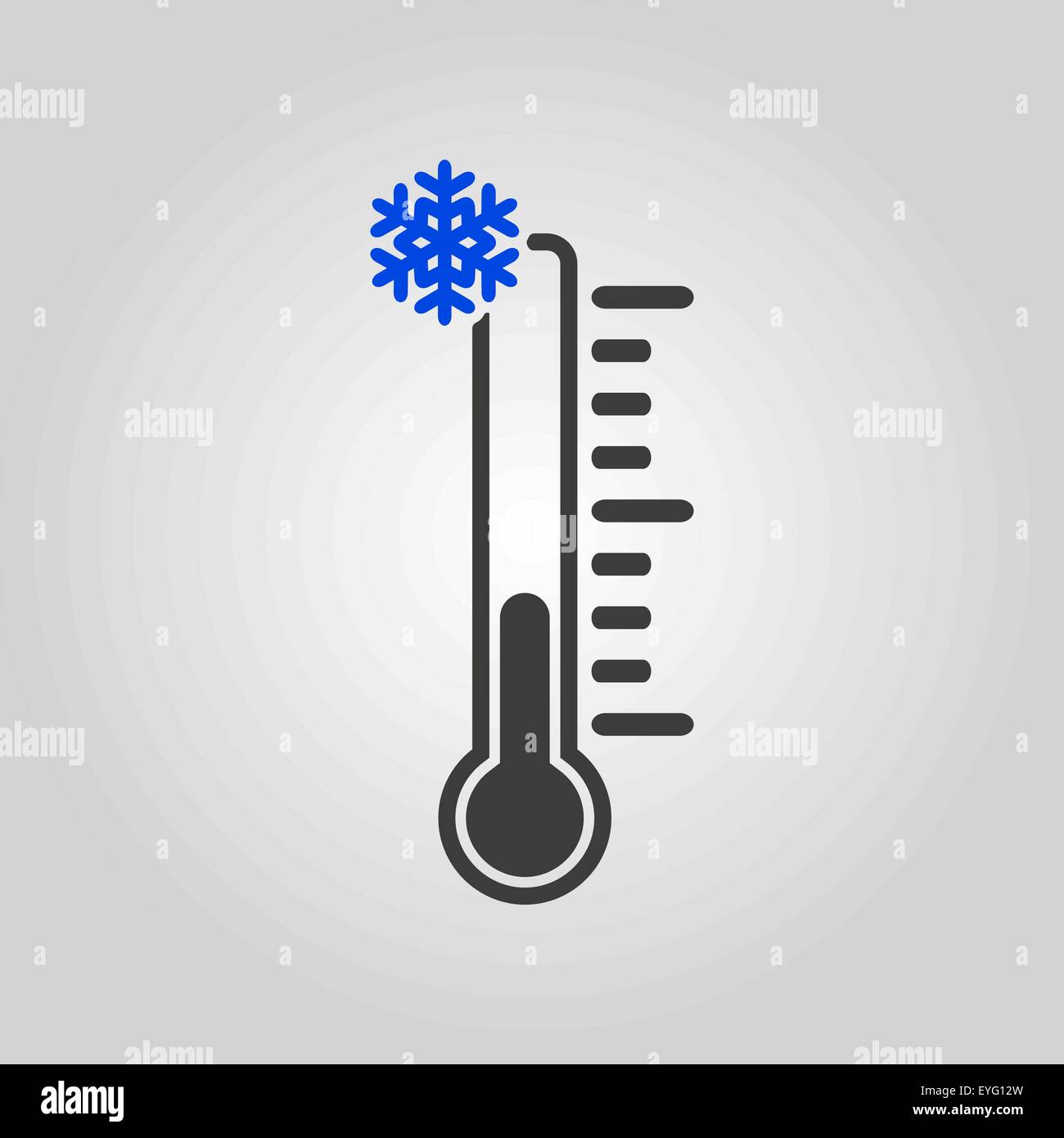 L'icône du thermomètre. Symbole à basse température Image Vectorielle ...