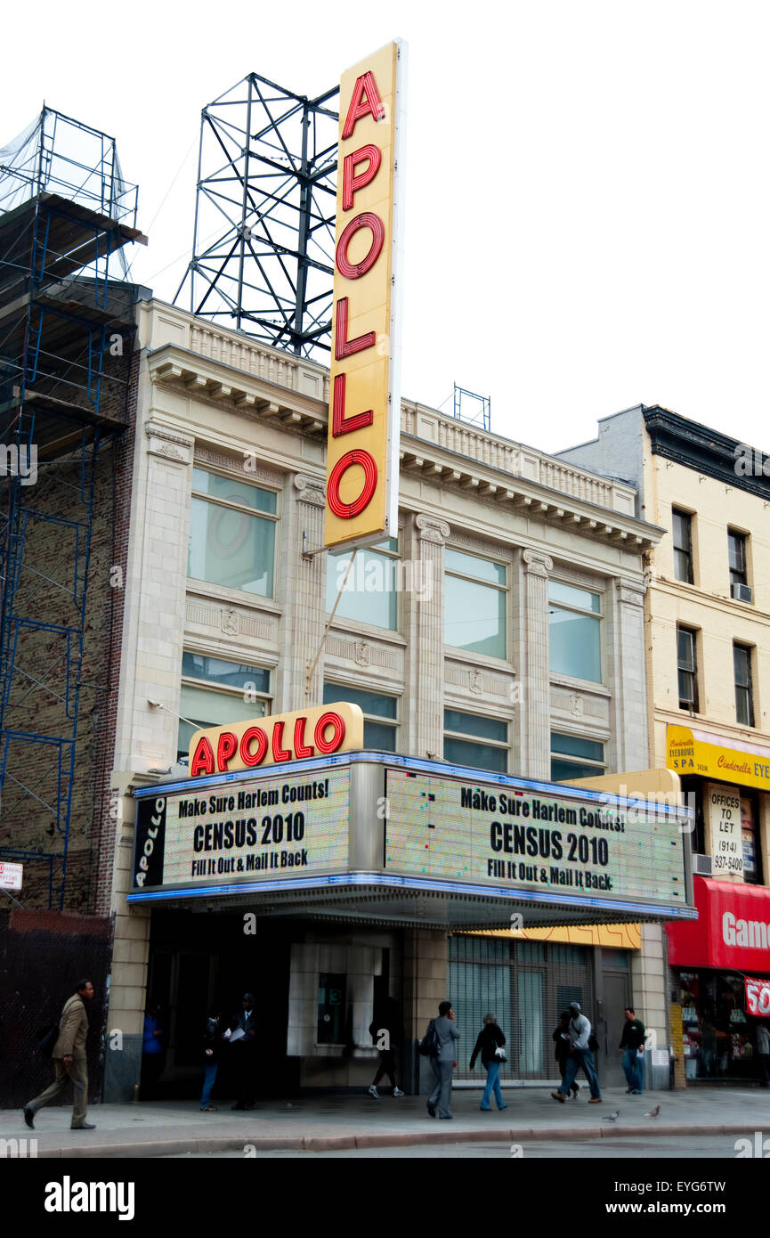 Apollo Theatre de Harlem, Manhattan, New York, USA Photo Stock - Alamy