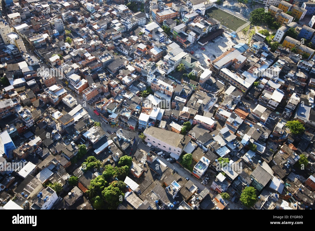 Brésil, vue aérienne de la cité de Dieu ; Rio de Janeiro Photo Stock ...