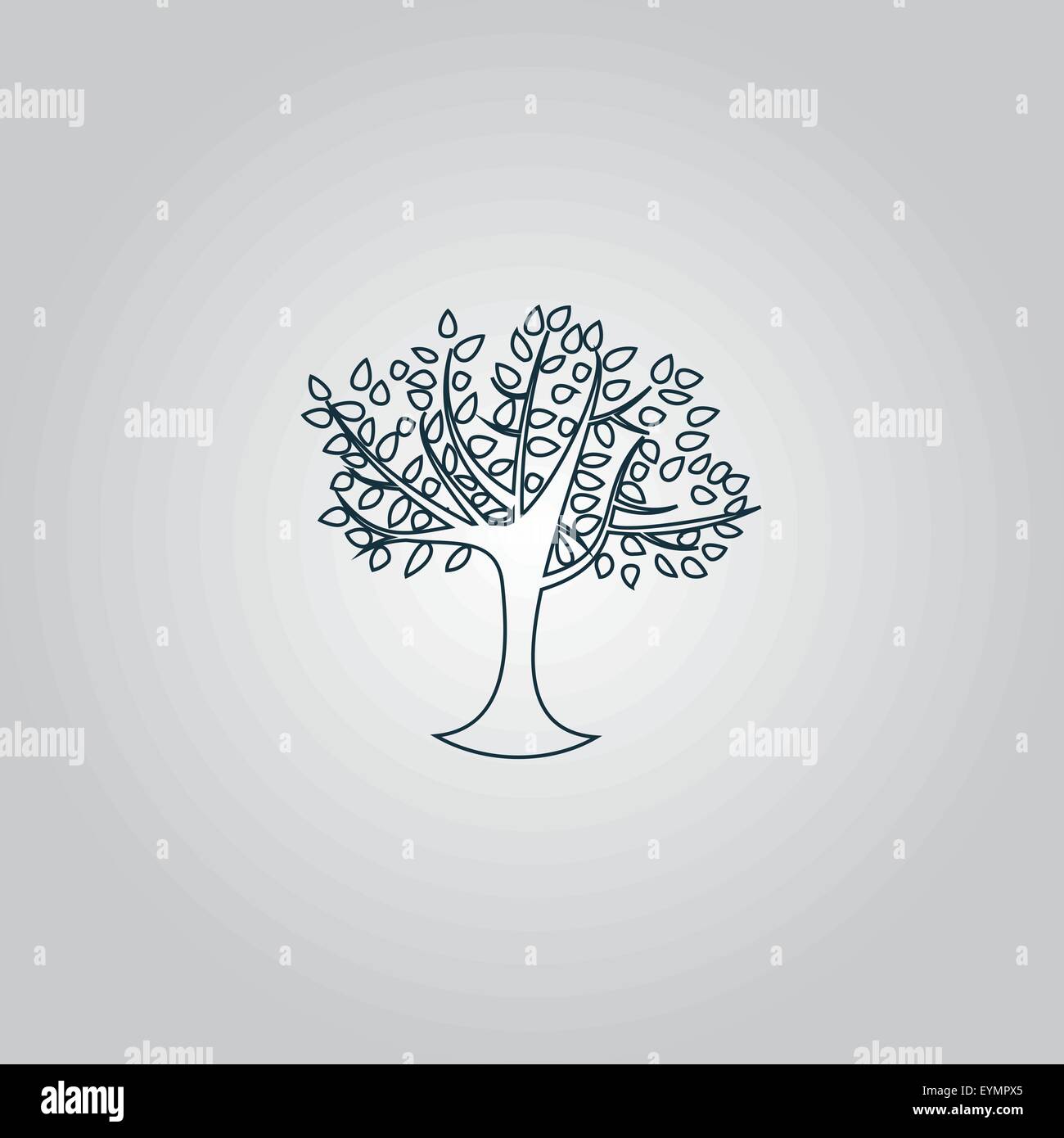 Arbre généalogique simple décoratif Image Vectorielle Stock - Alamy