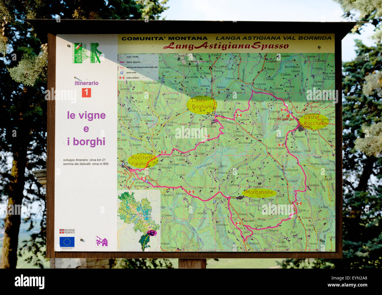 Piemonte map Banque d'image et photos - Alamy