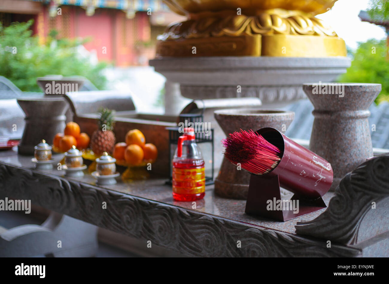 Autel des ancêtres chinois Banque de photographies et d’images à haute ...