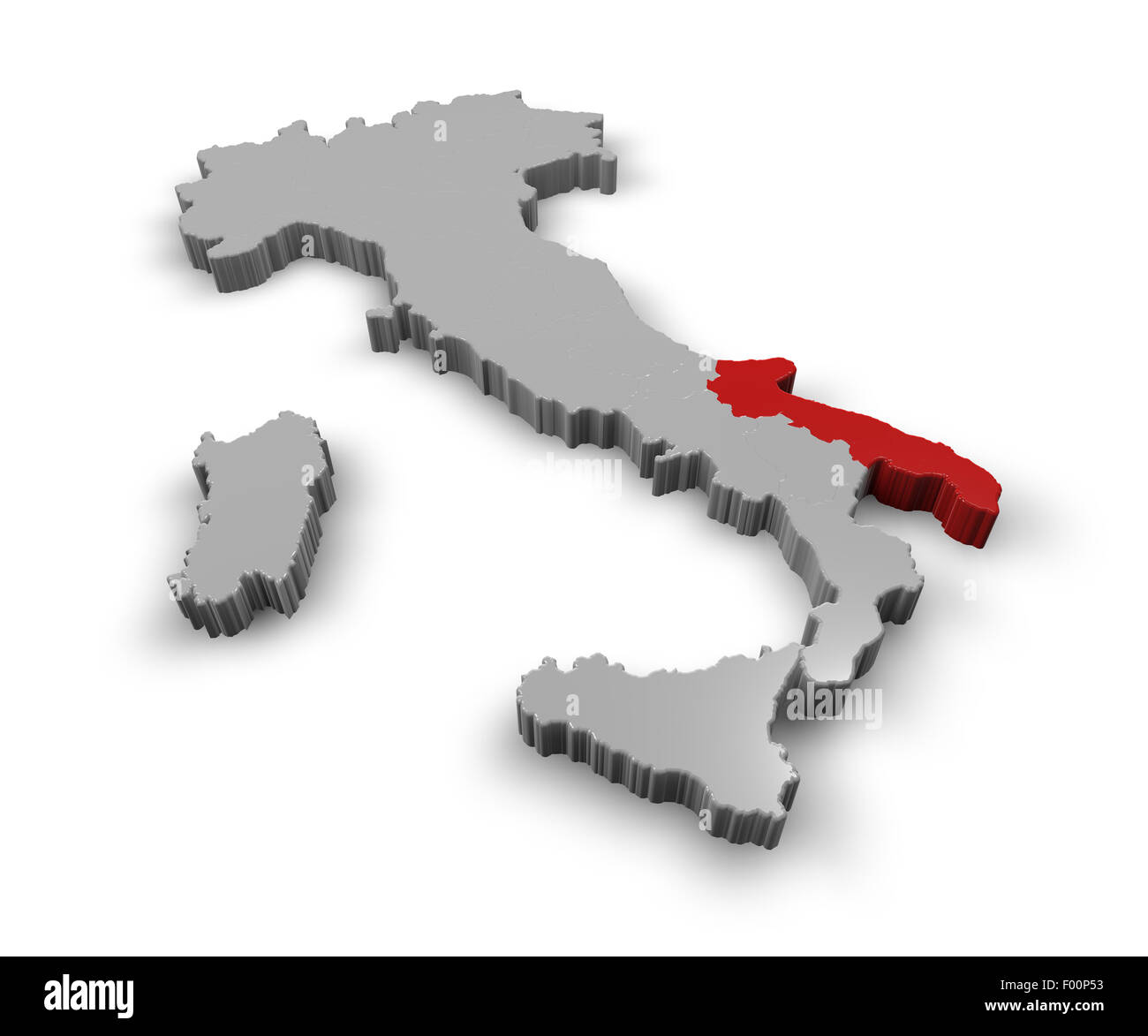 Puglia Map Banque d'image et photos - Alamy