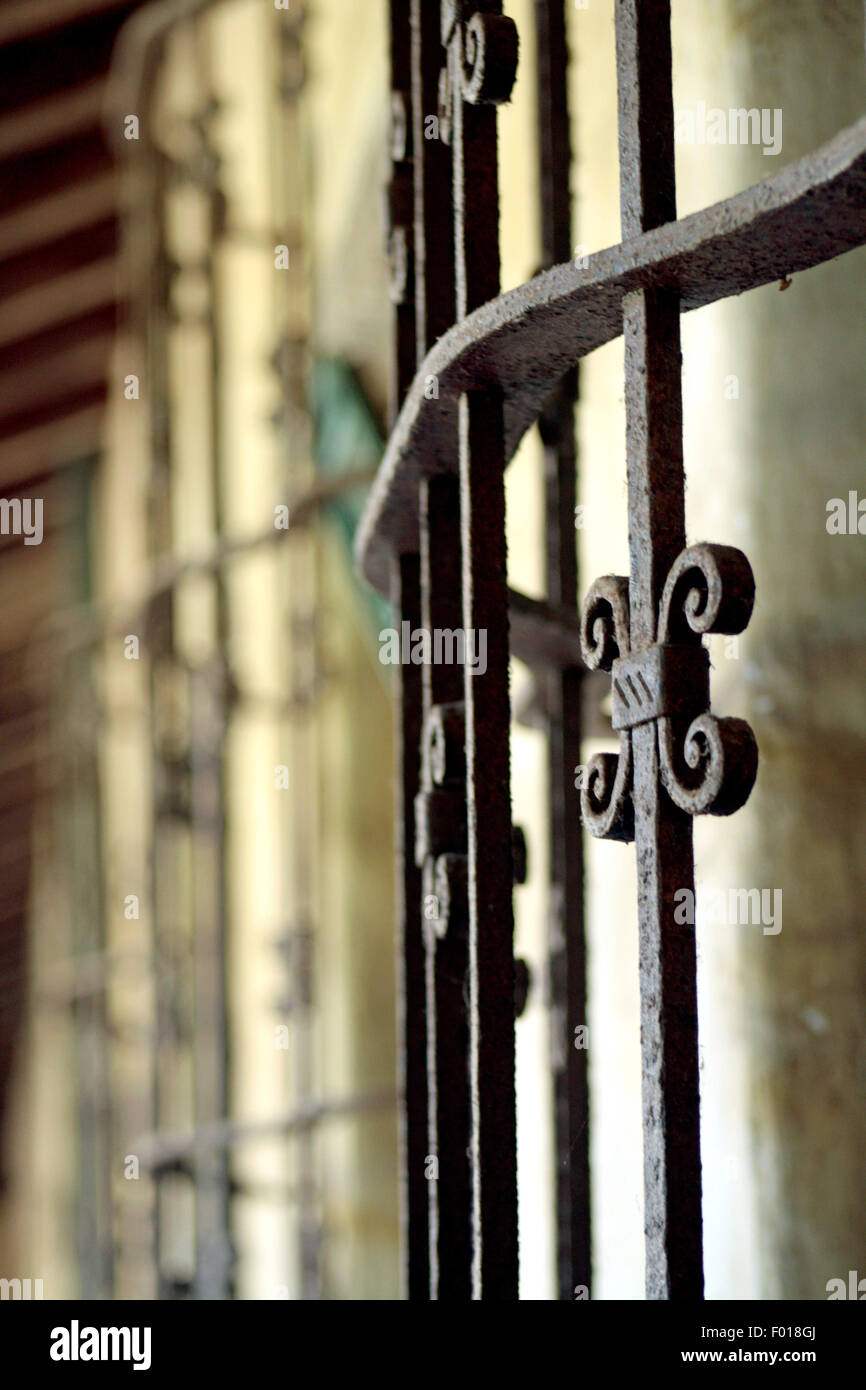 Porte de parc en fer et en acier Banque de photographies et d’images à ...