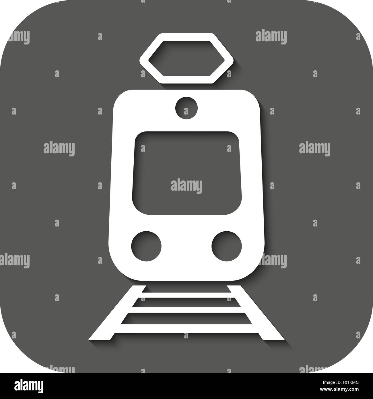 L'icône de train. Metro et Tramway, symbole du chemin de fer ...