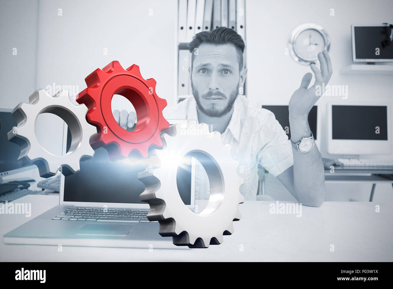 Bonhomme blanc perplexe Banque de photographies et d’images à haute ...