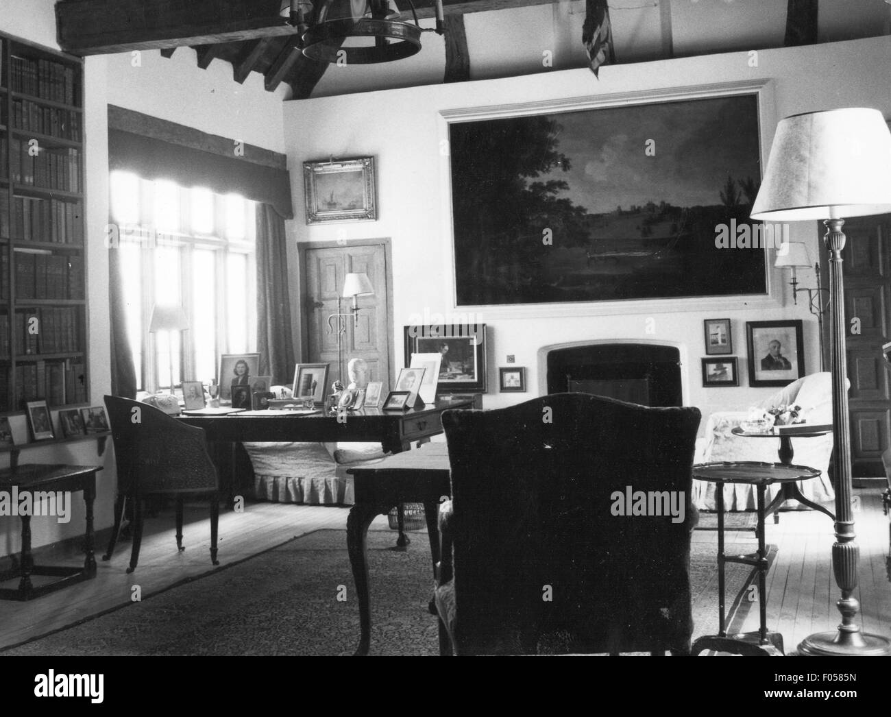 Chartwell house winston churchill Banque d'images noir et blanc - Alamy