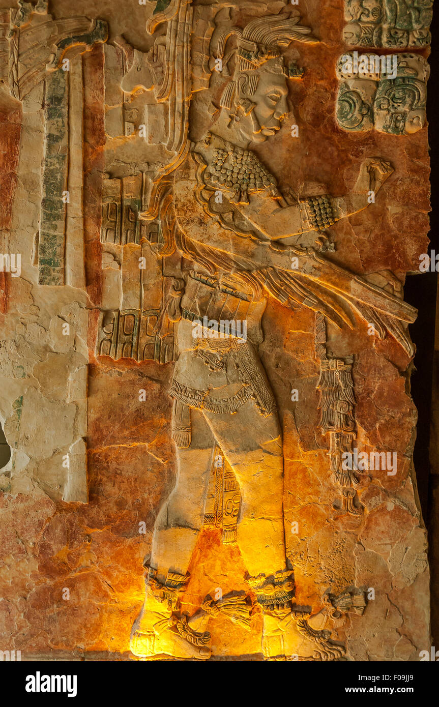 Palenque ruins palenque relief mexico Banque de photographies et d ...