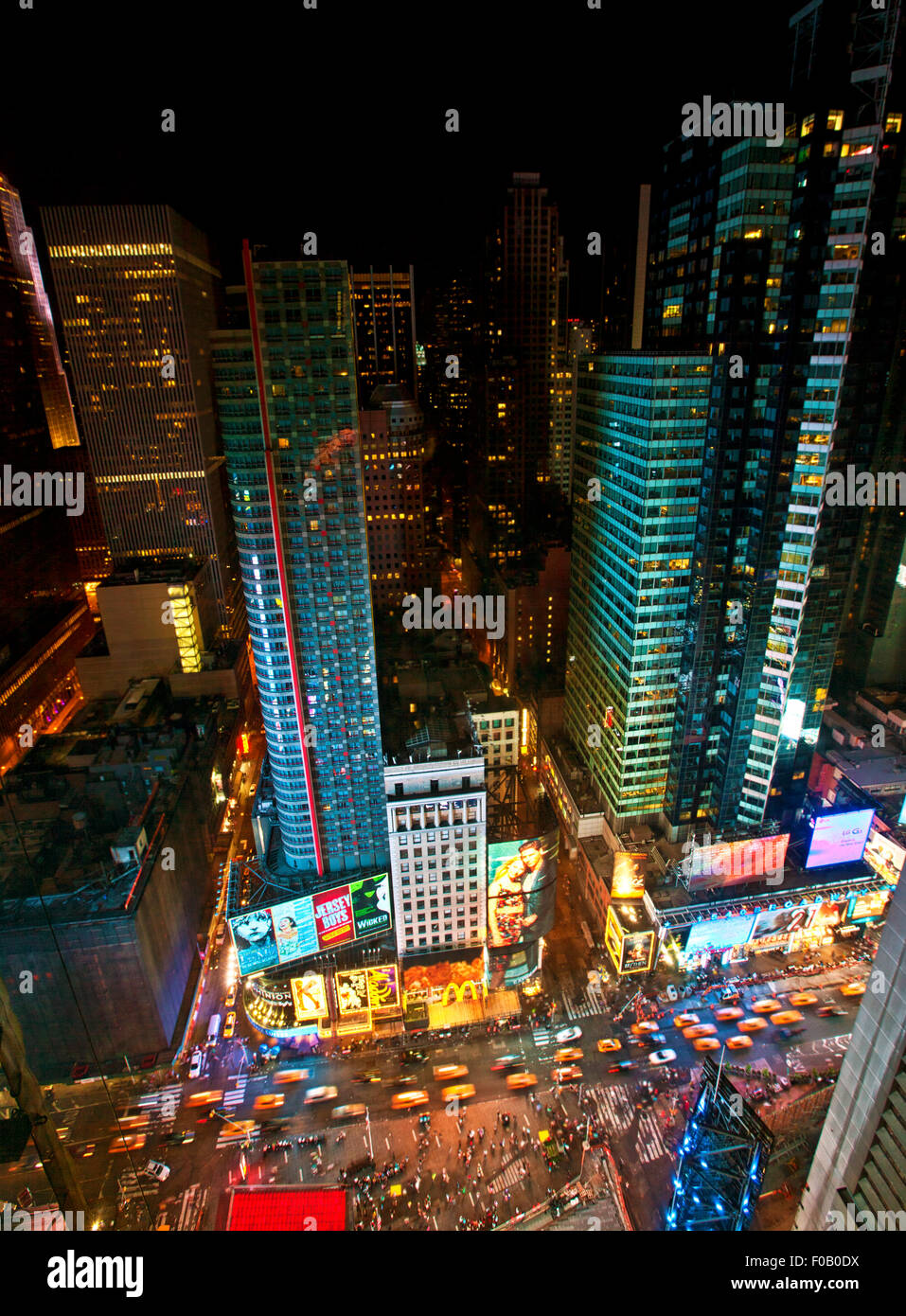 NEW YORK, USA - Juin 29th, 2014 : Vue aérienne de Times Square la ...