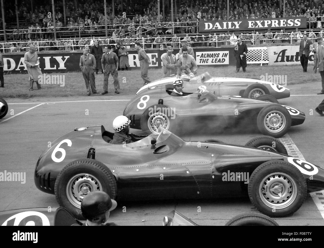Silverstone international trophy race Banque d'images noir et blanc - Alamy