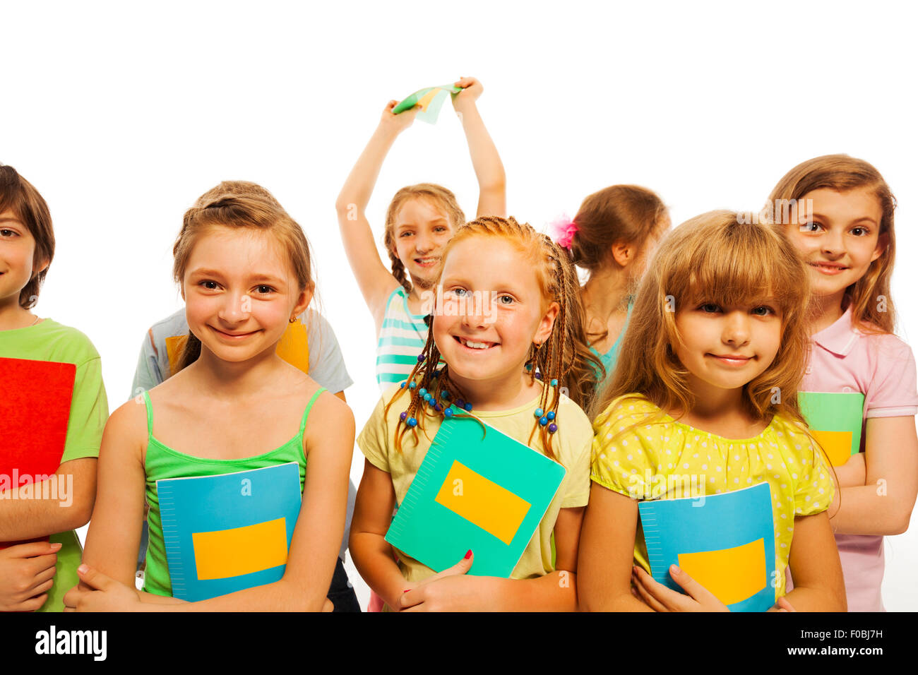 école filles fille garçon garçons élève élèves Banque de photographies ...