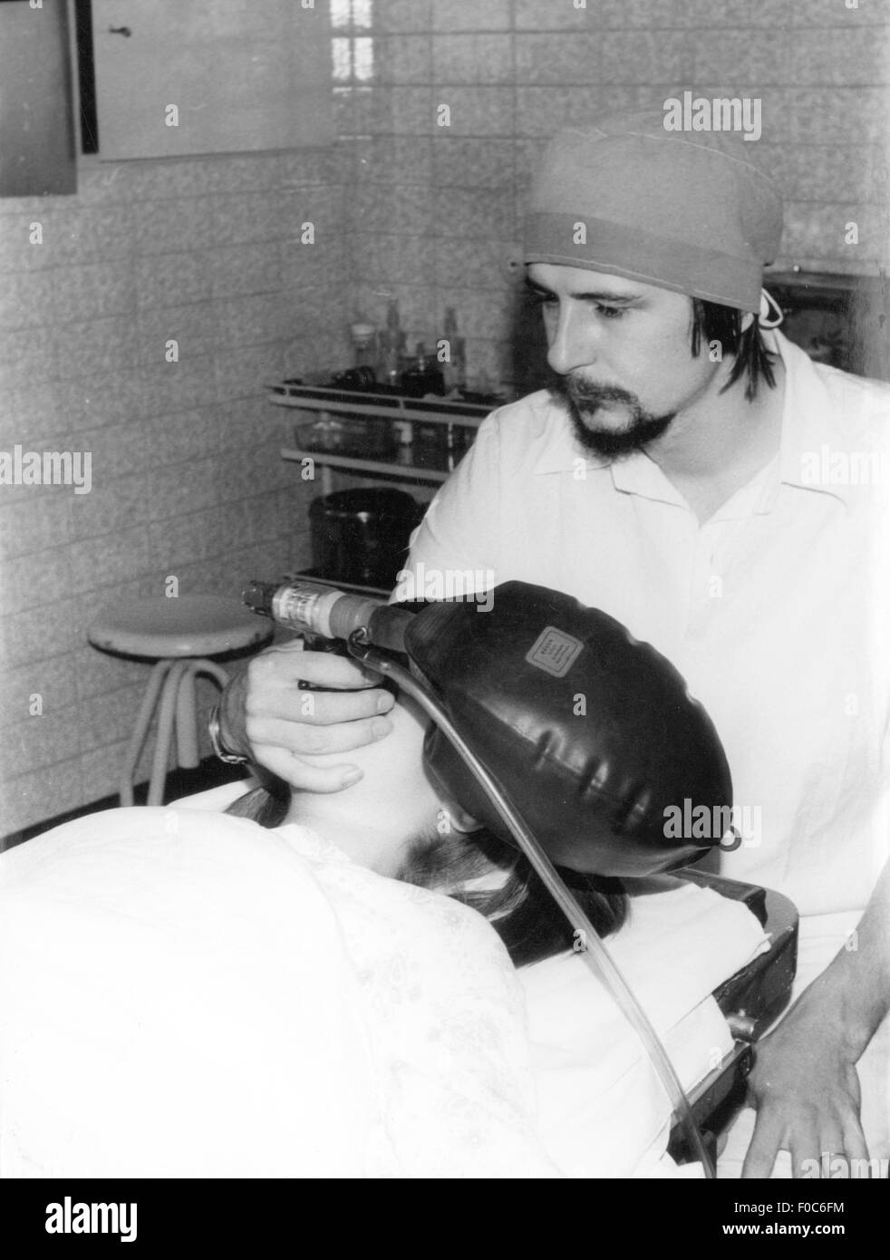 Médecine,anesthésie,anesthésiste,pendant la narcose masque dans un ...