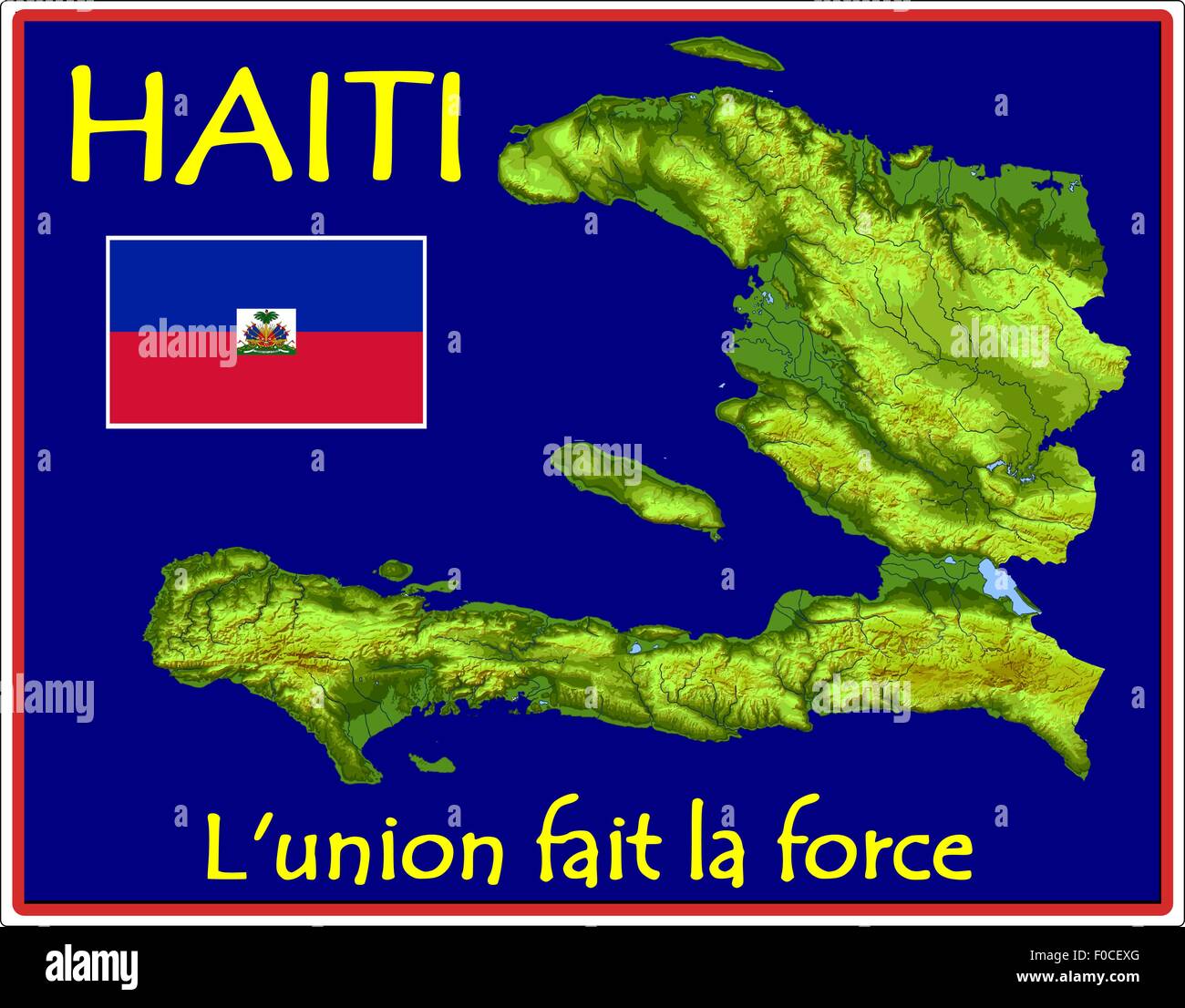 Haiti map Banque d'images vectorielles - Alamy