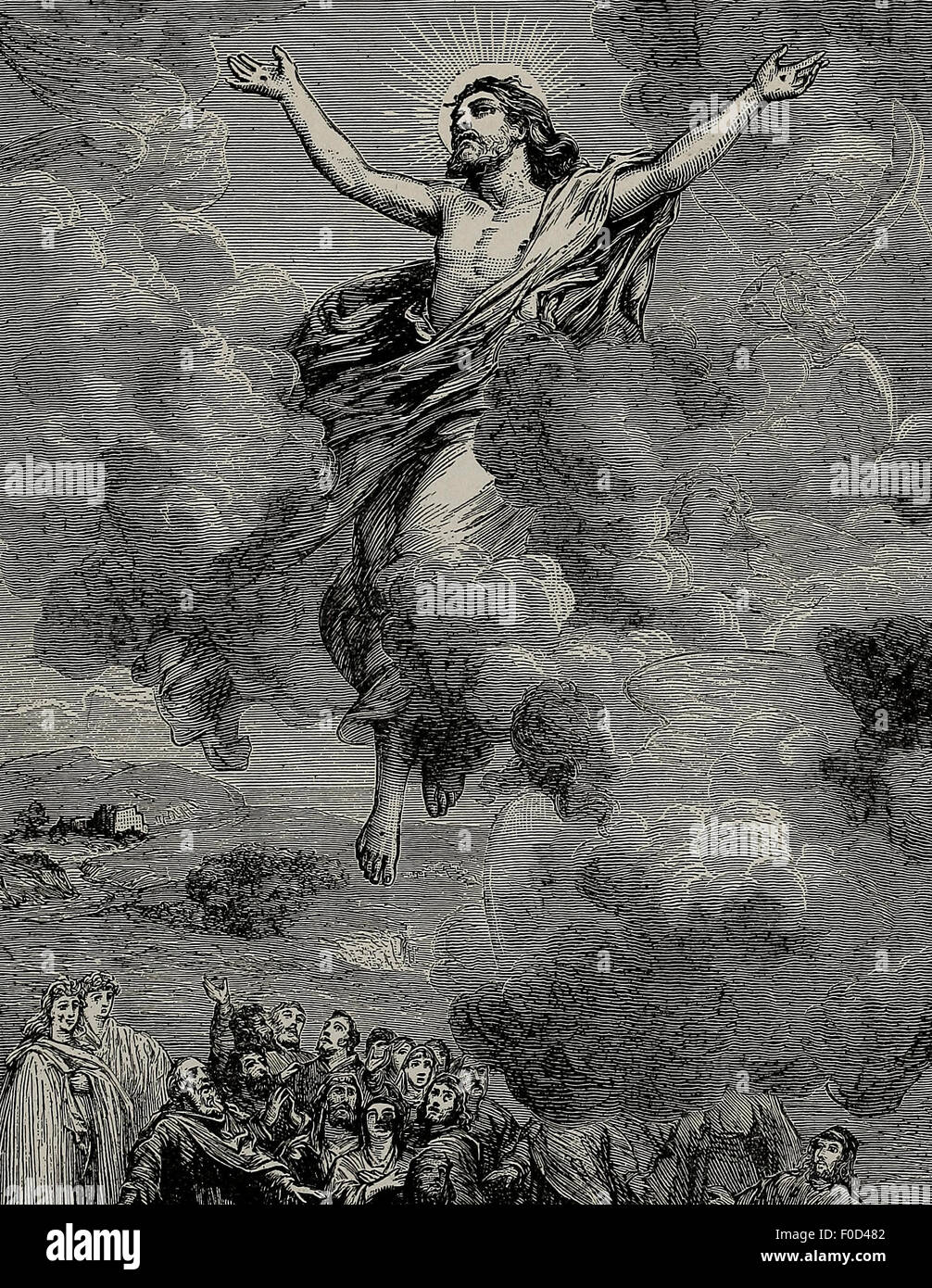 L'Ascension de Jésus Christ au ciel Photo Stock - Alamy