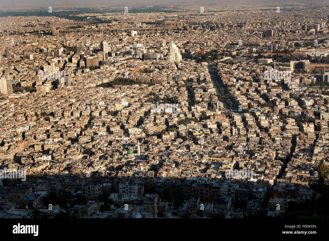 Vue aérienne de Damas en Syrie Photo Stock - Alamy