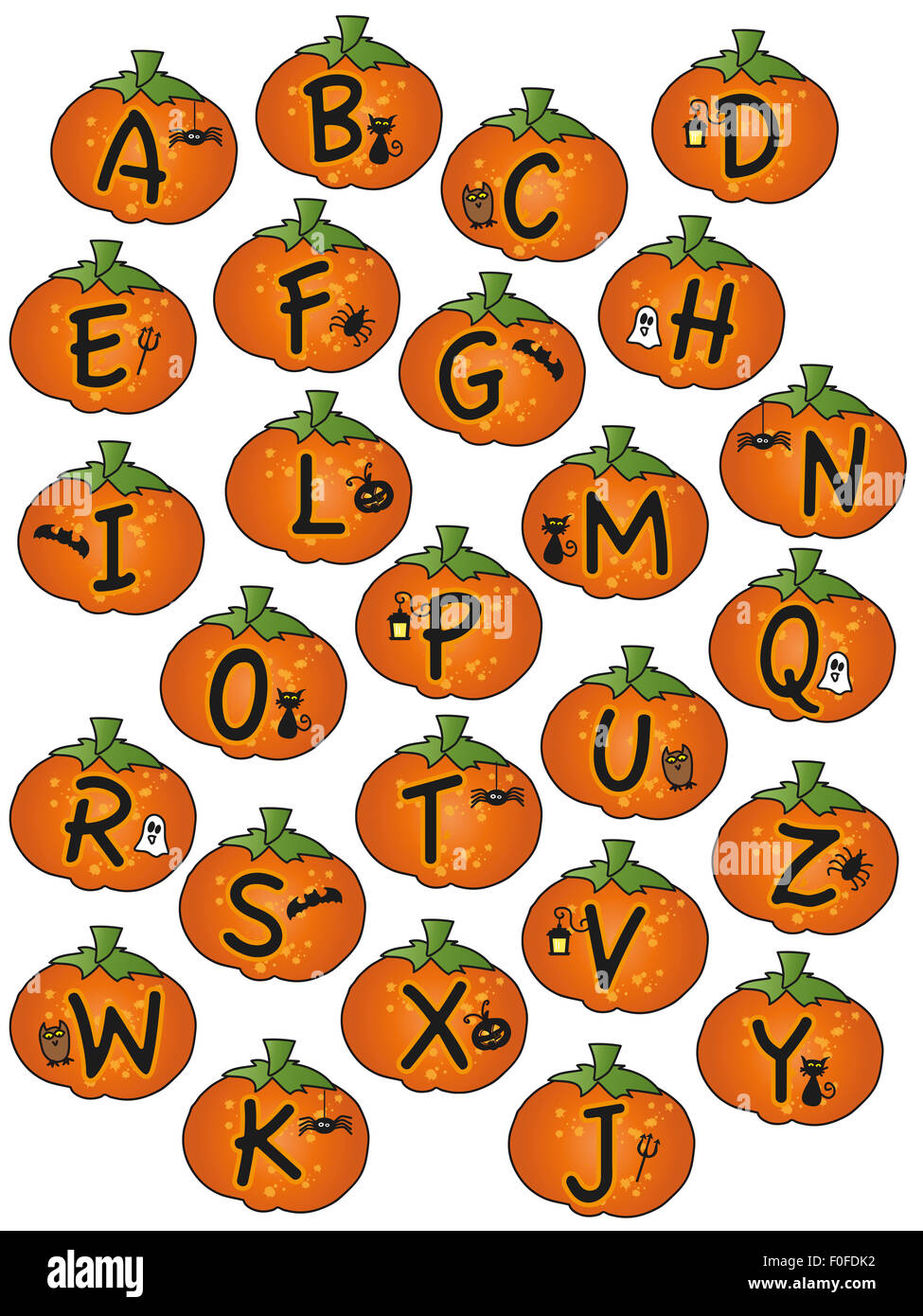 Halloween alphabet Banque de photographies et d’images à haute ...