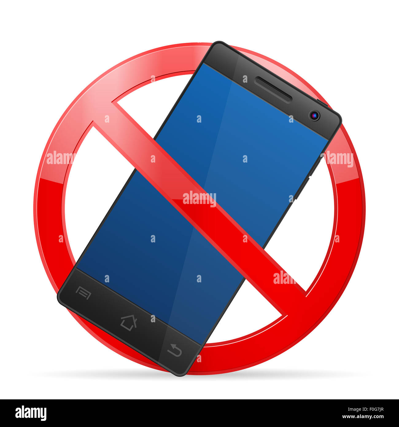 Prohibition mobile phone symbol on Banque de photographies et d’images ...