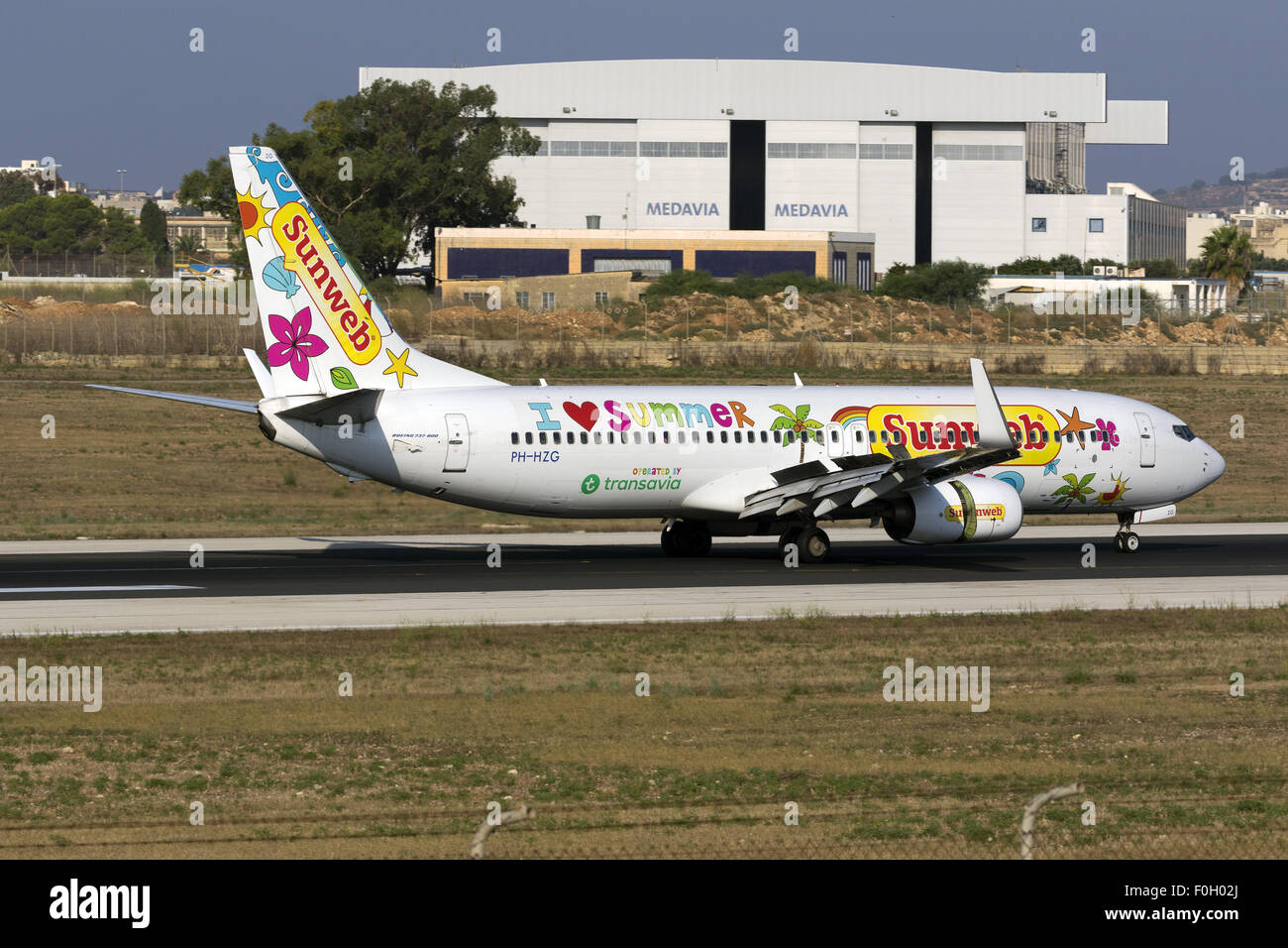 Transavia (Sunweb) Boeing 737-800 l'atterrissage piste 31. Schéma de ...