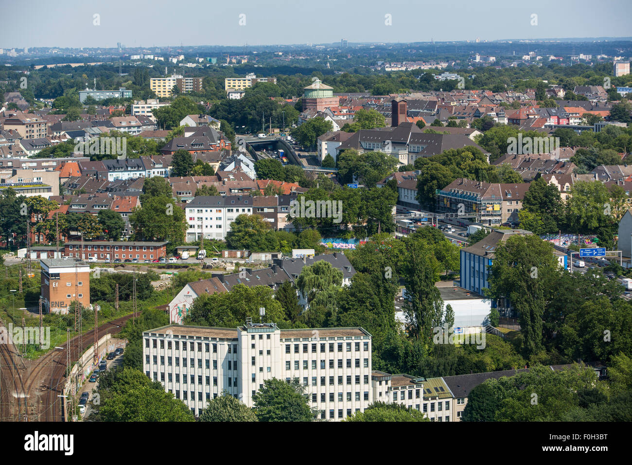 Ville d'Essen, Allemagne, centre-ville, quartier des affaires Photo ...