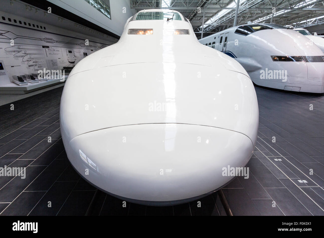 Le Japon, Nagoya, parc ferroviaire. Musée du Shinkansen. Bullet train ...