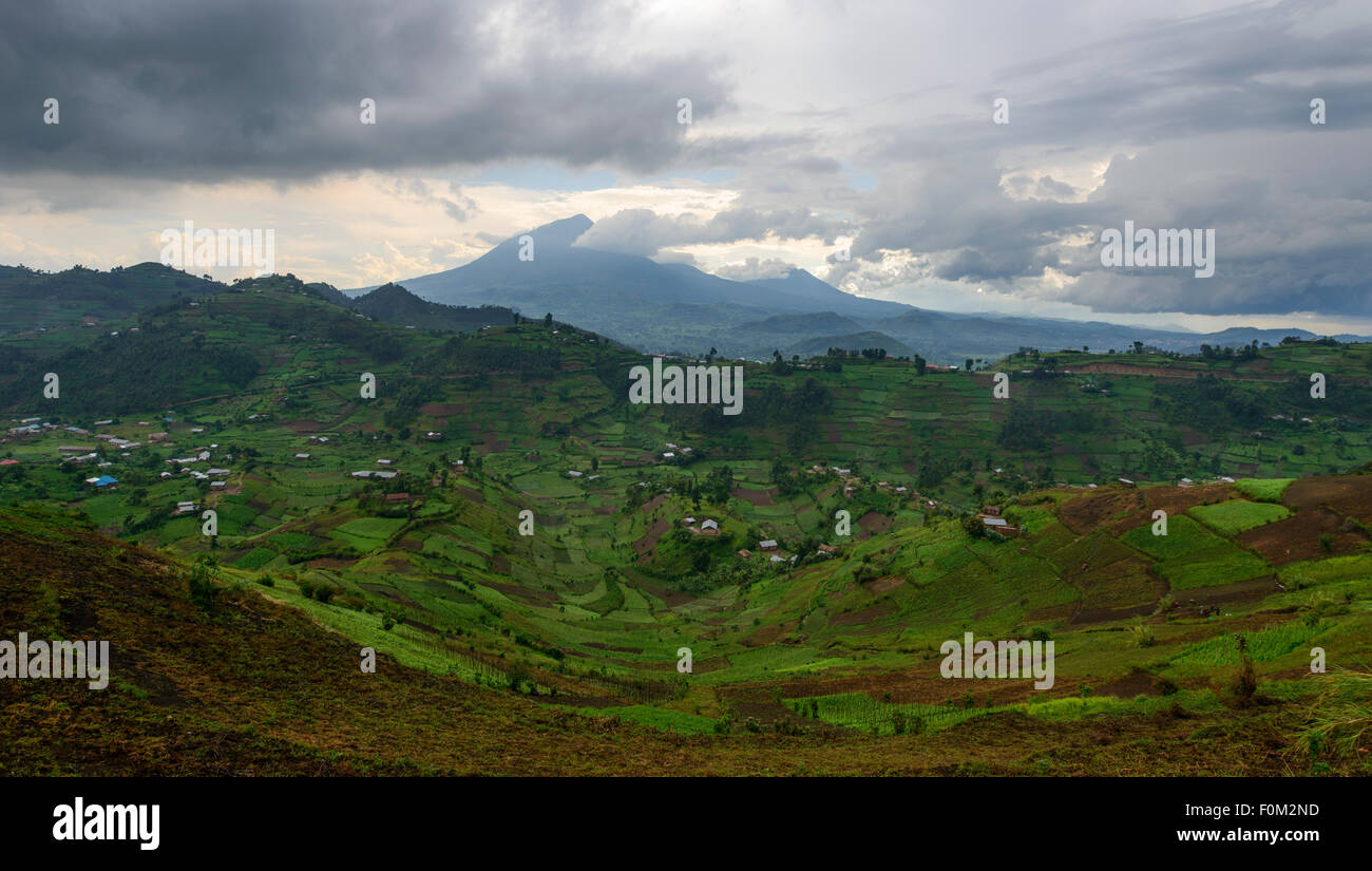Montagnes des volcans virunga Banque de photographies et d’images à ...
