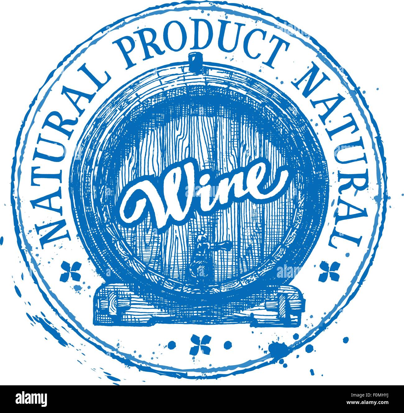 Modèle de conception de logo vector vin. fût de chêne ou de boire, l ...