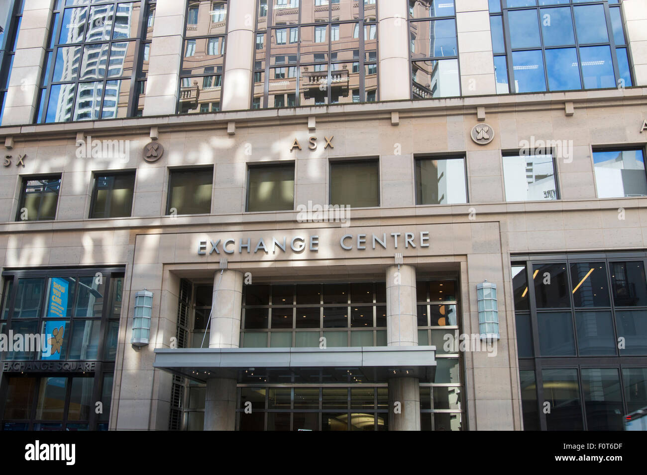 Sydney exchange trading bourse ASX 100 Bâtiment dans Bridge Street,le ...