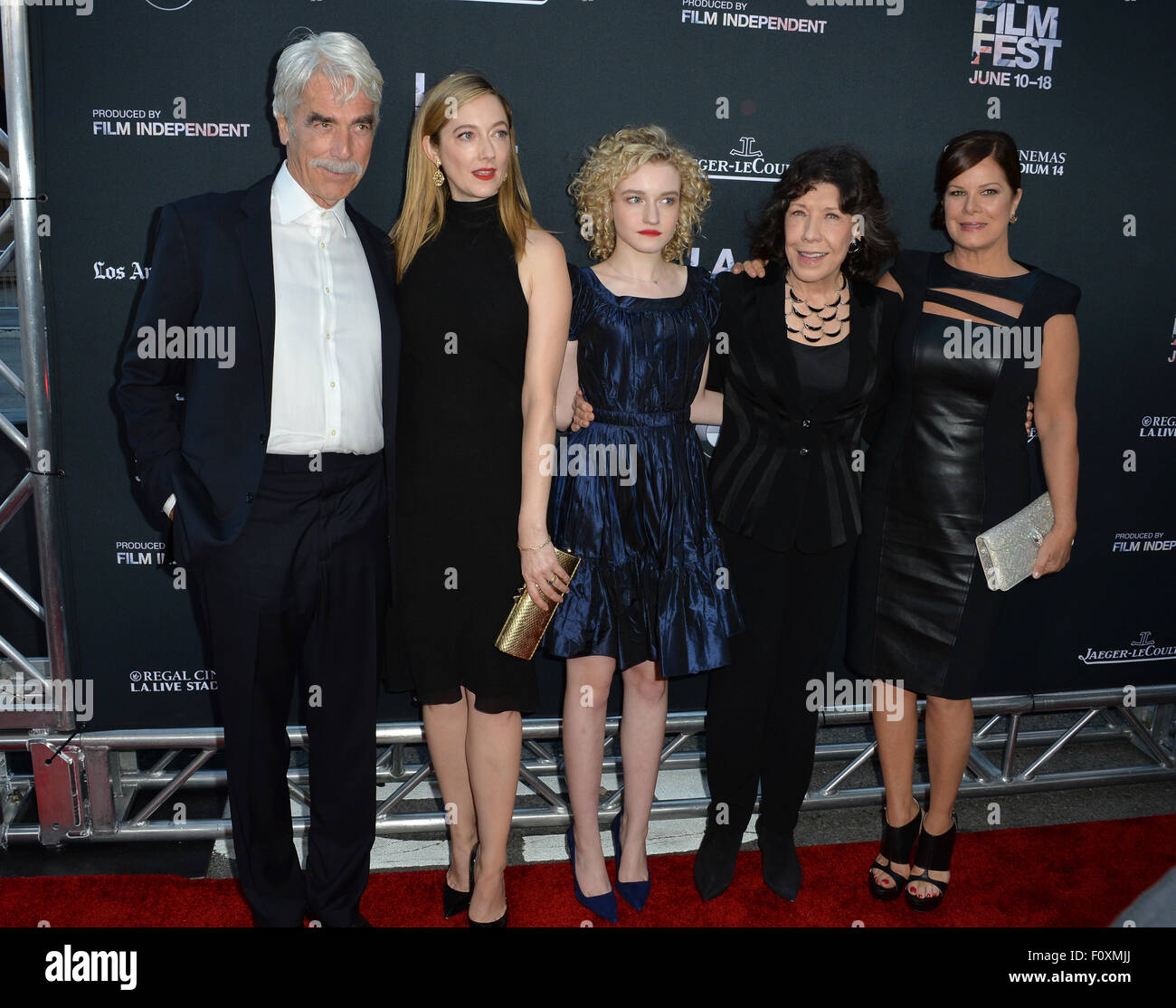 LOS ANGELES, CA - 11 juin 2015 : Sam Elliott, Judy Greer, Julia Garner ...