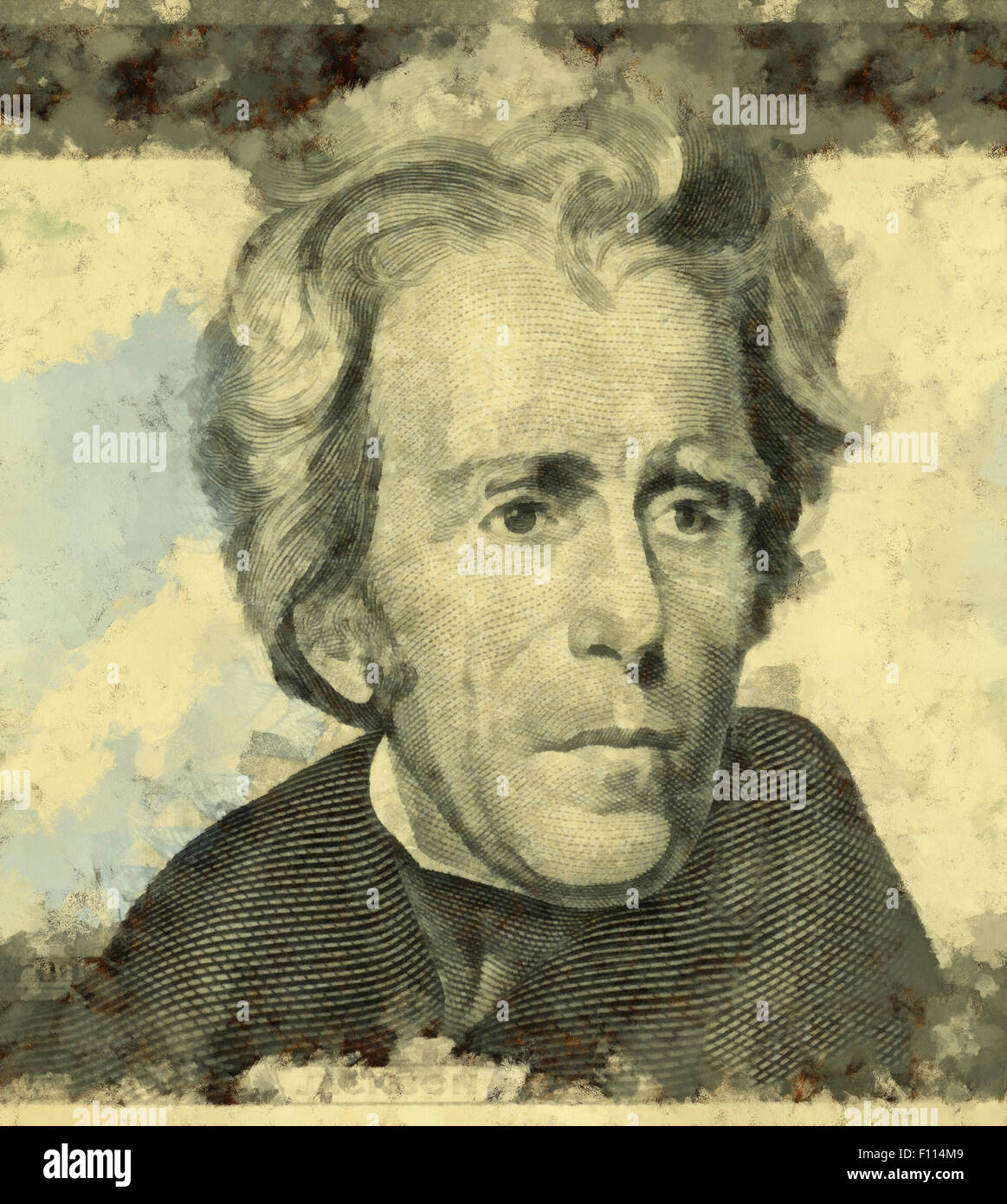 Portrait Andrew Jackson (1767-1845), chef militaire et politique des États-Unis, 7e président ...