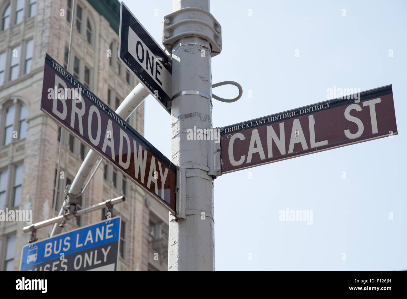 Intersection de broadway Banque de photographies et d’images à haute ...