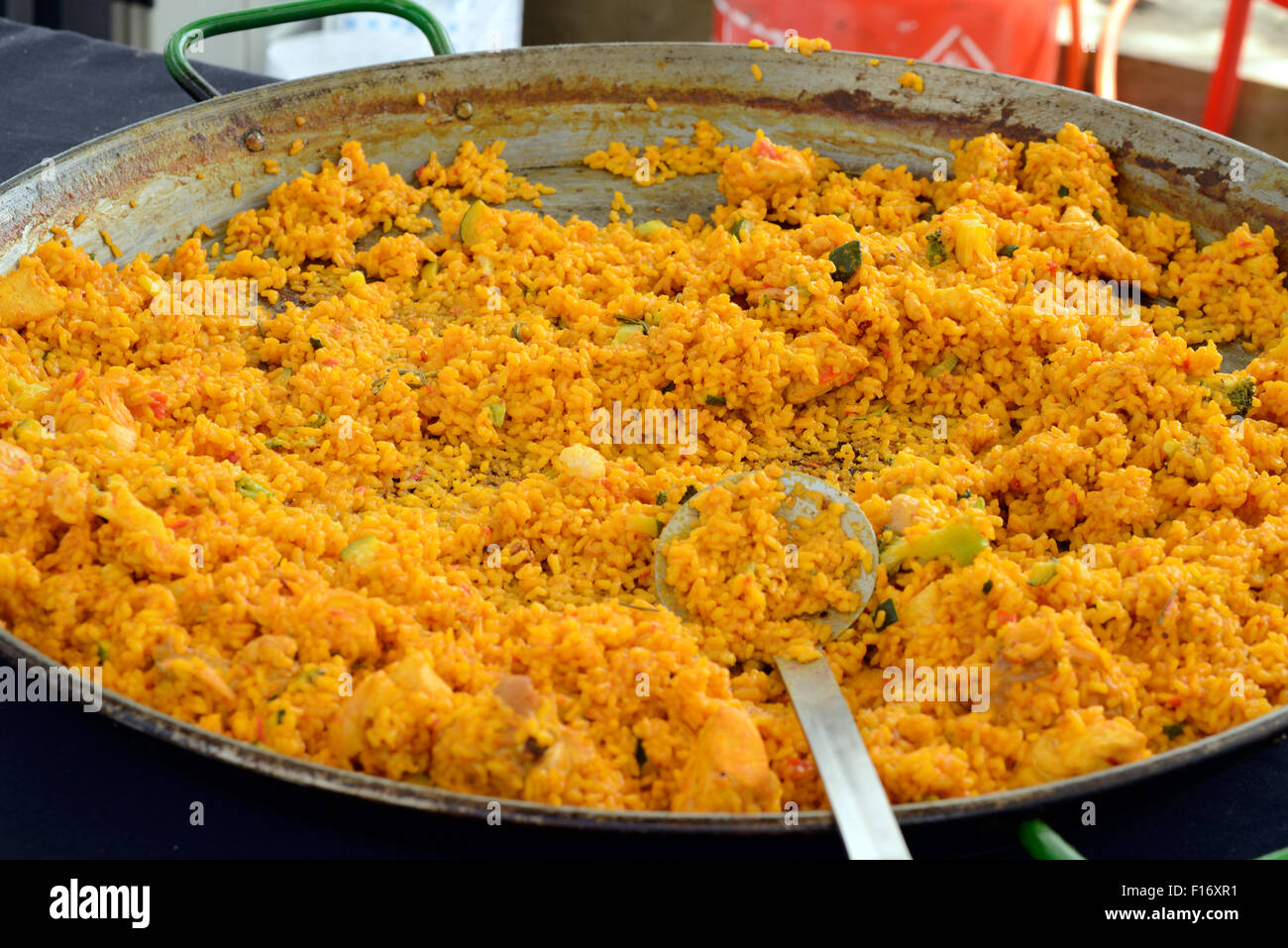 Spanish paella stall Banque de photographies et d’images à haute ...